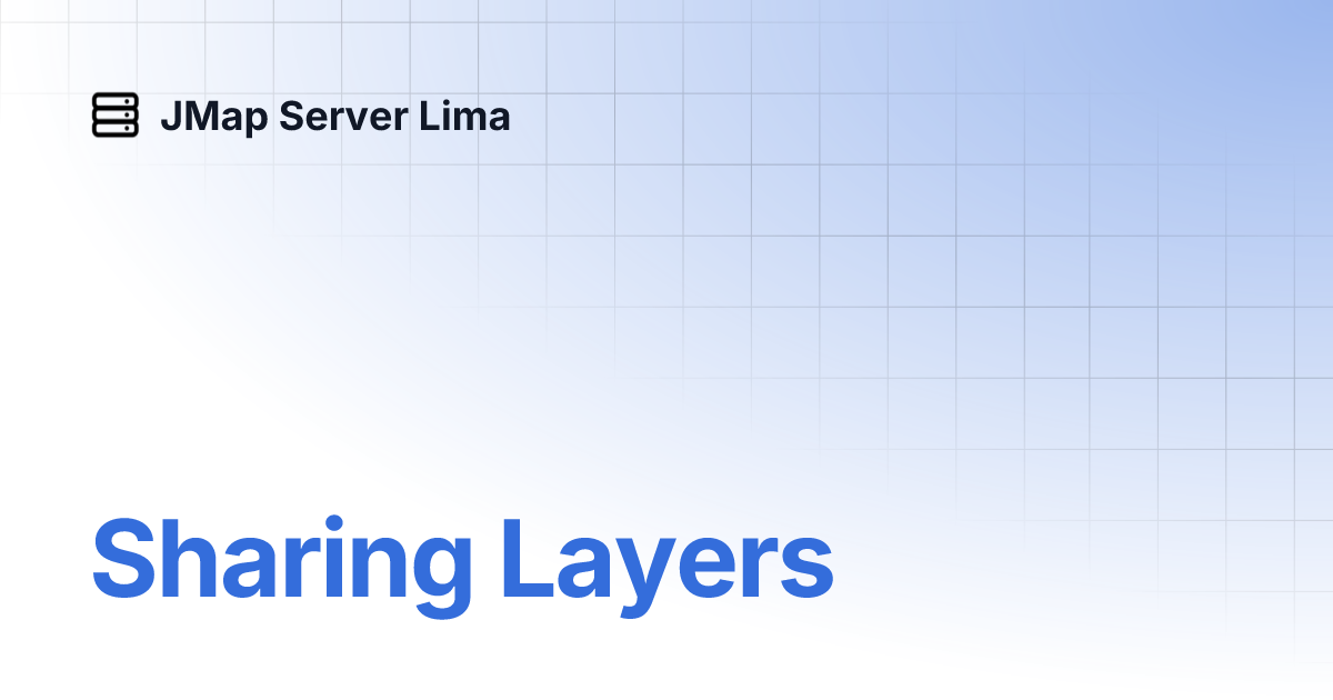 Sharing Layers | JMap Server Lima