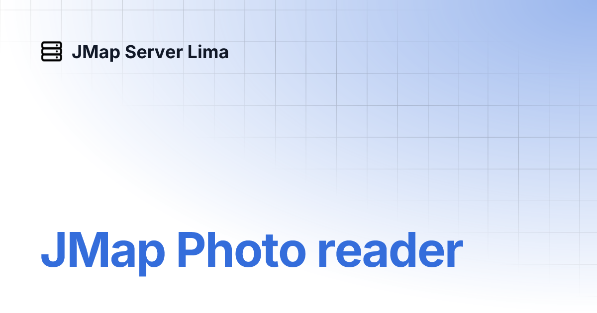 JMap Photo reader | JMap Server Lima