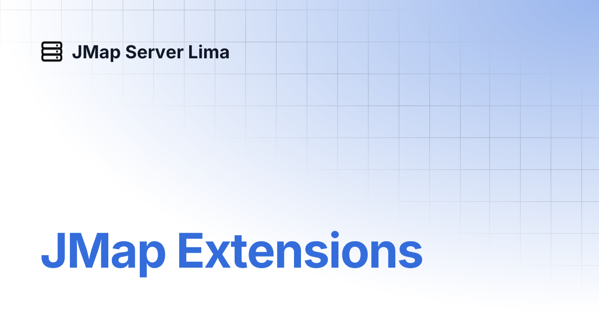JMap Extensions | JMap Server Lima