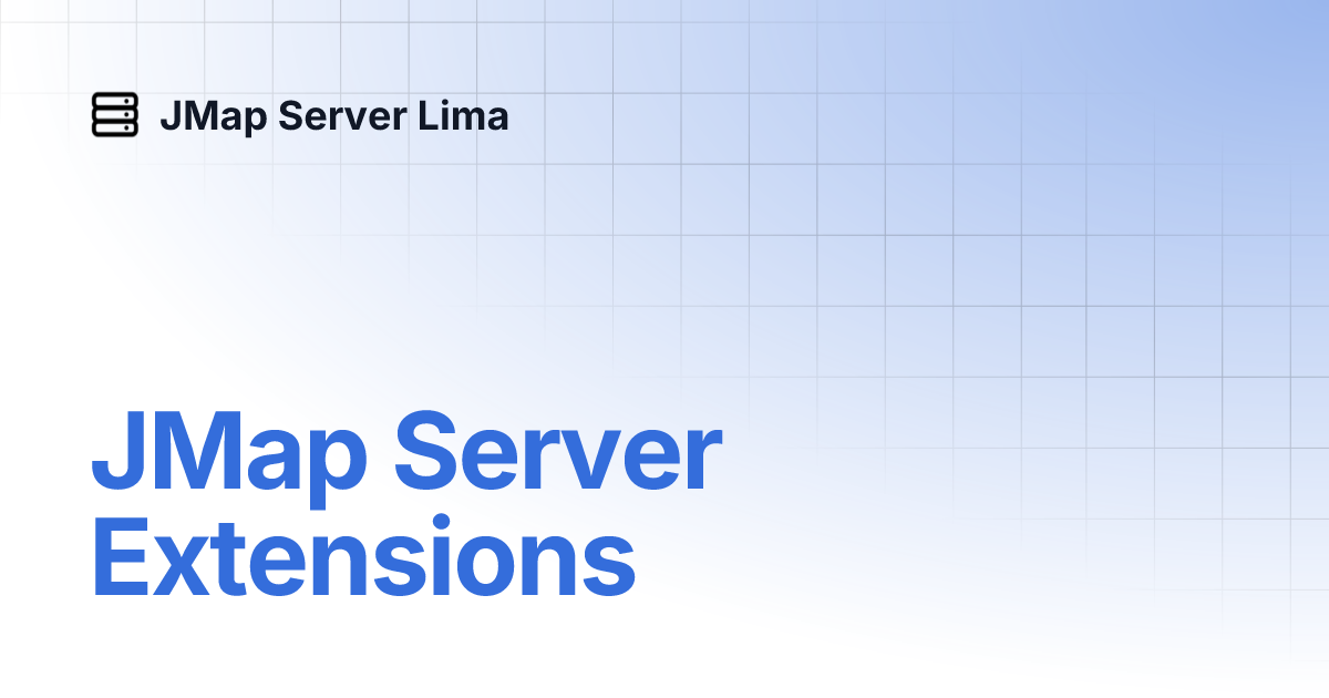 JMap Server Extensions | JMap Server Lima