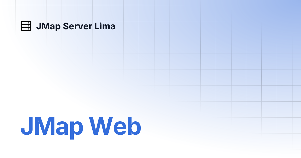 JMap Web | JMap Server Lima