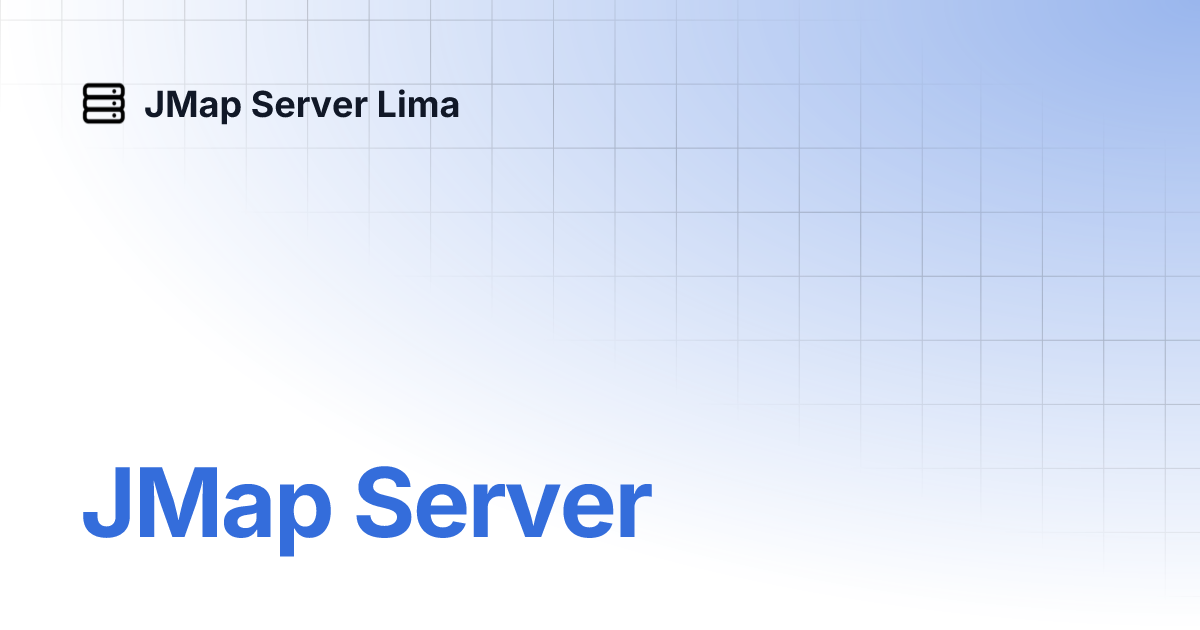 JMap Server | JMap Server Lima