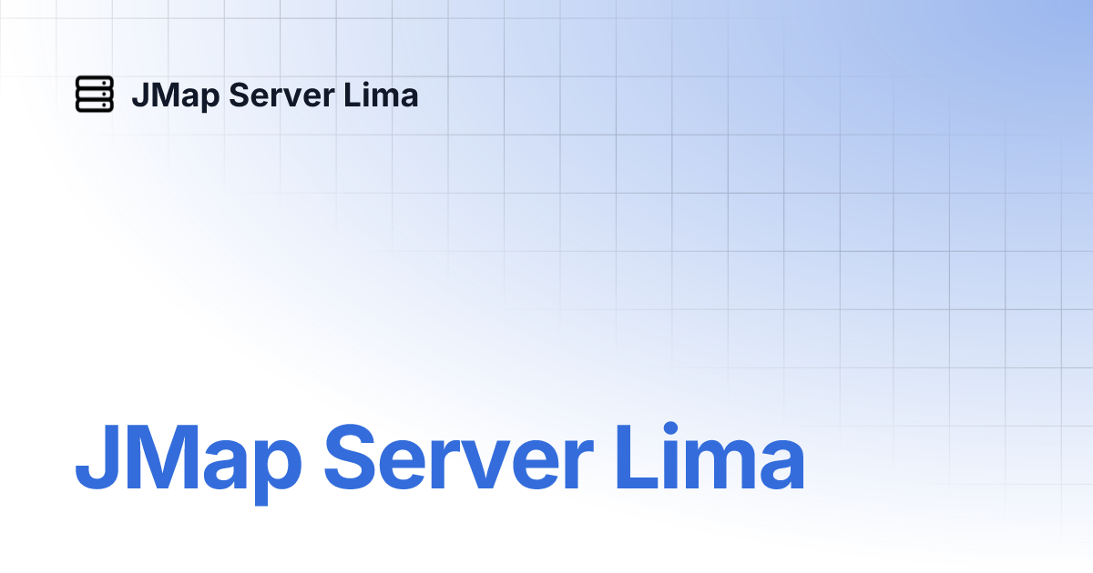 JMap Server Lima | JMap Server Lima